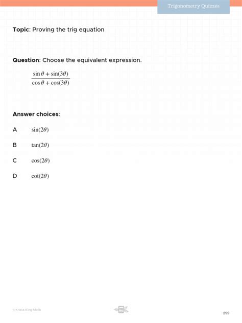 08 Proving The Trig Equation Pdf Trigonometric Functions Mathematical Analysis