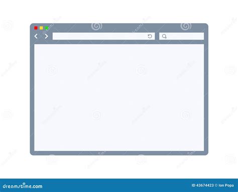 Internet Browser Template Stock Vector Illustration Of Internet 43674423