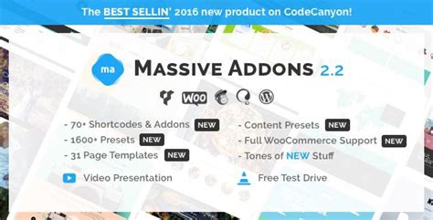 Massive Addons For Visual Composer By Mpc Massive Addons For Visual Composer Is The Most
