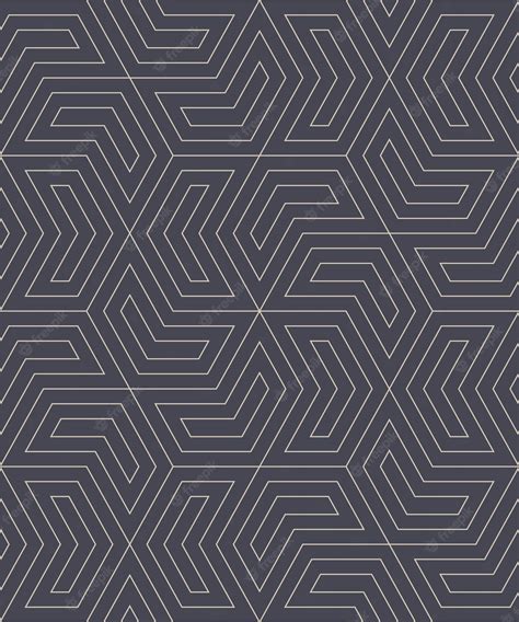 Premium Vector Conceptual Geometric Linear Seamless Pattern Vector Trend Abstract Background