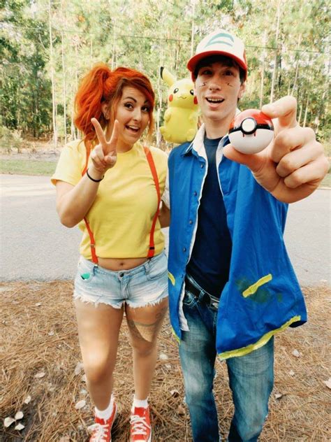Ash And Misty Couples Costumes Matching Halloween Costumes Misty