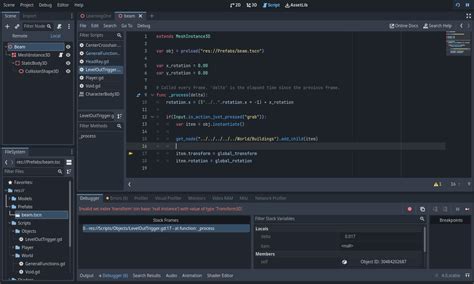 How Do I Solve This Error With Instantiating A Scene R Godot