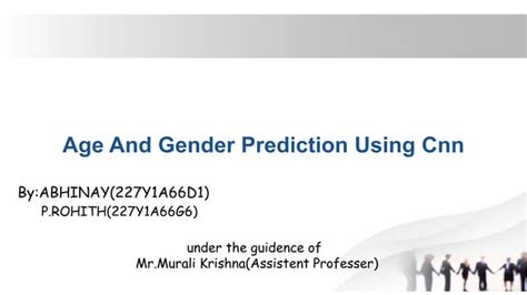 Age And Gender Prediction Using Cnn Pptx