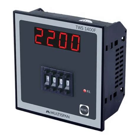 0 To 9999 Multispan Digital Presetable Counter For Industrial Model Name Number Tws 1400f At