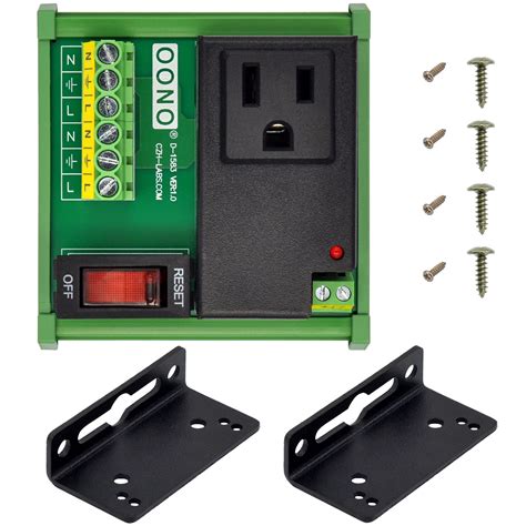 AC Power Channel IoT Relay Outlet Module DIN Rail Or Screw Mounting NEMA R Receptacle