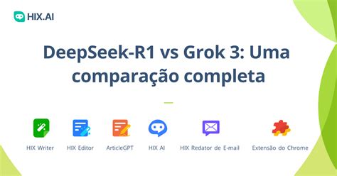 DeepSeek R vs Grok Uma comparação completa HIX AI
