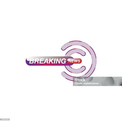 속보 뉴스 화면에 대 한 배너 Tv 채널에 대 한 템플릿입니다 0명에 대한 스톡 벡터 아트 및 기타 이미지 0명 곡선 그림자 Istock
