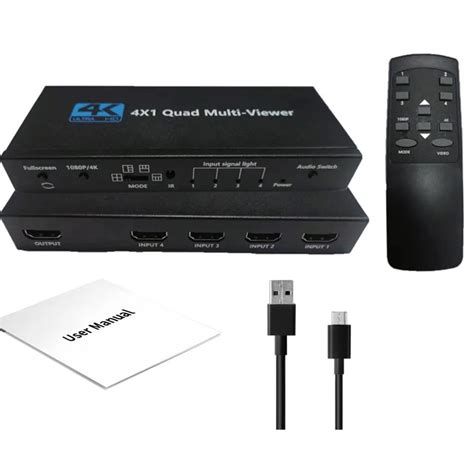 4k Hdmi Multiviewer 4x1 1080p Négyképernyős Többképernyős Hdmi Multi Viewer Elosztó Emag Hu
