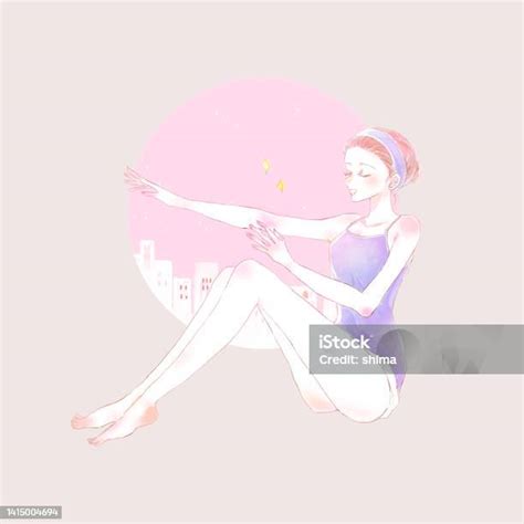 Illustration Of A Woman Massaging Her Arm Stock Illustration Download