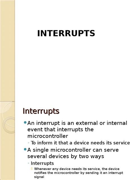 Interrupts 8051 Pdf Microcontroller Digital Electronics
