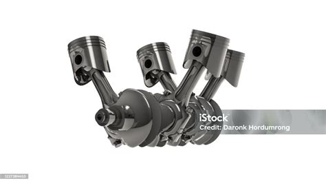 V4 엔진 피스톤과 크랭크샤프트 클로즈업 0명에 대한 스톡 사진 및 기타 이미지 0명 3차원 형태 강철 Istock