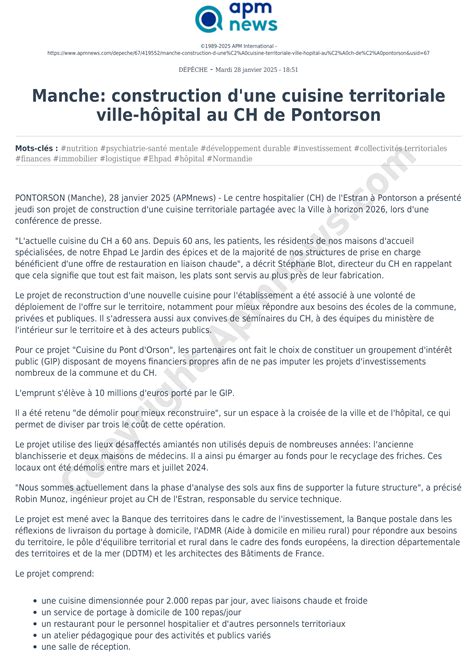 La Cuisine Territoriale Fait La Une Dapm News Ch Estran