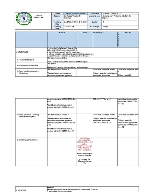 Quarter 2 Lesson 6 Cpar Download Free Pdf Learning Classroom