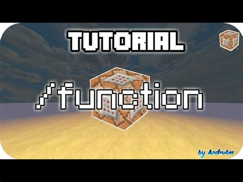 TUTORIAL COMANDO FUNCTION MINECRAFT BETA BEDROCK EDITION Andiuber
