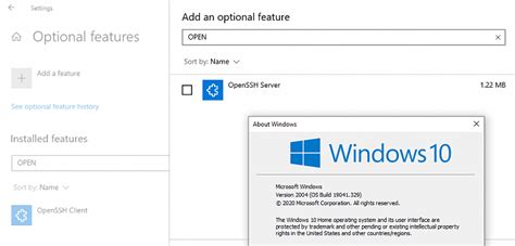 Openssh Server Not Available Any More On Latest Version Of Windows Windows 10 Forums