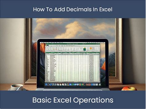 Excel Tutorial How To Add Decimals In Excel Excel Dashboards