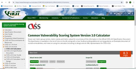 Using Cvss 3 0 What Is The Severity Score For The Following Av N Ac L Pr H Ui R S C C H I H A
