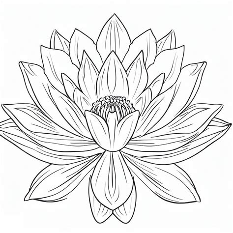 ภาพระบายสีดอกบัวสวยงามมากฟรี ดาวน์โหลด พิมพ์ หรือระบายสีออนไลน์ได้ฟรี