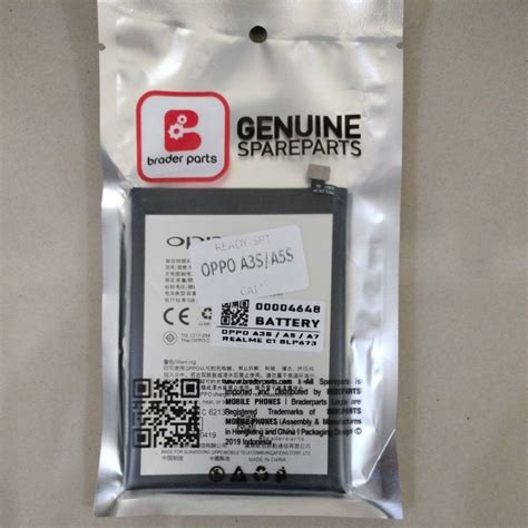 Jual Batre Baterai Oppo A S A S A C A K A A C Blp Blp Dable Ic Shopee