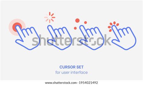 Cursor Vector Set Ui Element Navigation Stock Vector Royalty Free Shutterstock