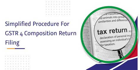 Simplified Procedure For GSTR Composition Return Filing