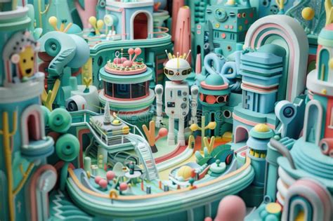 Detailed Close Up Of A City Model Perfect For Urban Planning Projects