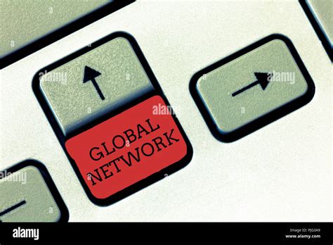 Conceptual Hand Writing Showing Global Network Business Photo Text Any