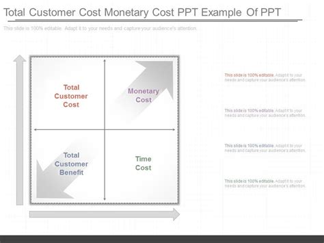 Total Customer Cost Monetary Cost Ppt Example Of Ppt