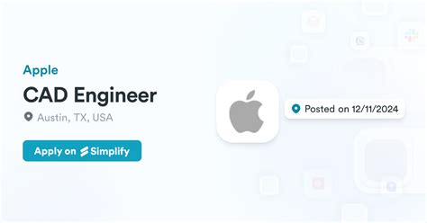 Cad Engineer Apple Simplify Jobs