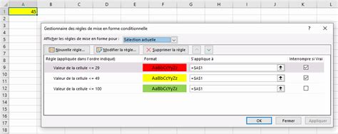 Mise En Forme Conditionnelle