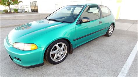 Aztec Green Pearl 1993 Eg Honda Civic Dx Youtube