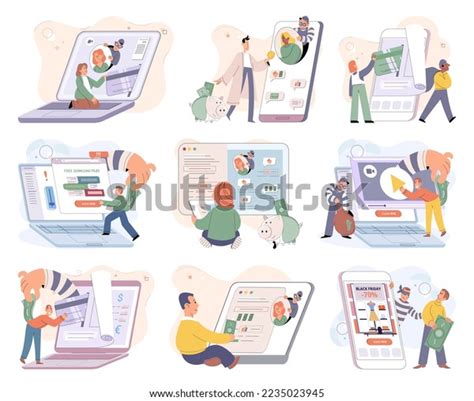 Hacker Activity Hacking Computer Phishing Account Stock Vector Royalty Free 2235023945