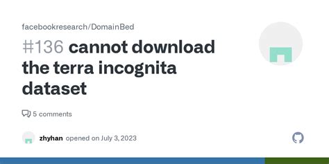 Cannot Download The Terra Incognita Dataset · Issue 136