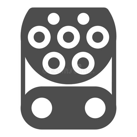 Ccs Combo Lader Line Pictogram Elektrisch Autoconcept Elektrische Stekker Oplader Witte