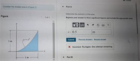Solved Consider The Shaded Area In Figure 1 Part A Figure