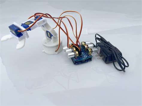 5dof five degree of freedom servo robotic arm for arduino potentiometer