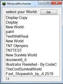 Program Enchanting Tool Minecraft Mod