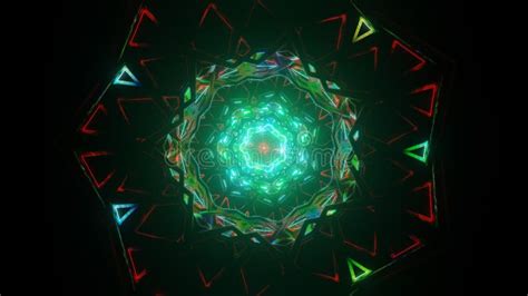 Abstract Colorful Strobe Futuristic Rotating Vj Seamless Loop