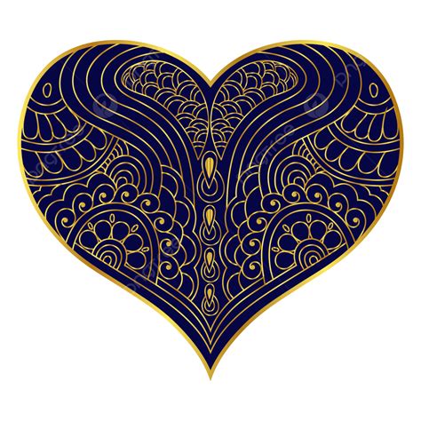 금색 파란색 하트 마음 만다라 클립 아트 만다라 심장 사랑 발렌타인 데이 꽃무늬 하트 사랑 만다라 Png 일러스트 및 벡터 에 대한 무료 다운로드 Pngtree
