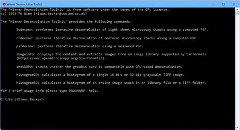 Developing Fast And User Friendly Deconvolution Software For Light