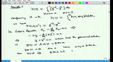 mod 01 lec 08 calculus of variations and integral equations youtube