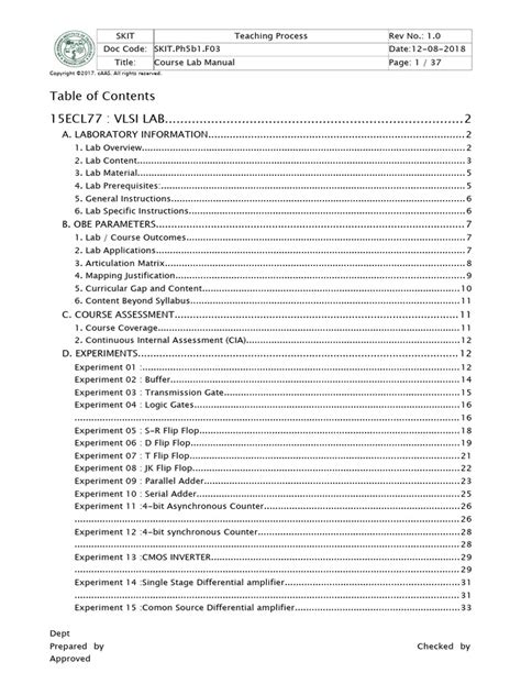 15ecl77 Vlsi Lab Pdf Hardware Description Language Analog To