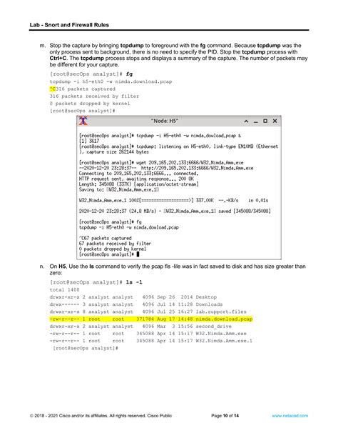 2617 Lab Snort And Firewall Rules Pdf Computer Networking Computing