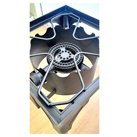 Fogón A Gas Con Base Metalca Regulable En Altura 40x40 Kit León Import