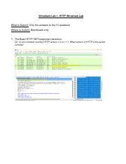 Wireshark Lab Analyzing Requests Responses Course Hero
