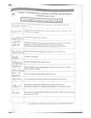 Introduction To Statistics And Data Interpretation Guided Course Hero