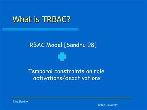 Ppt Trbac A Temporal Role Based Access Control Model Powerpoint Presentation Id7263