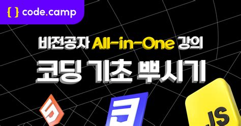 인프런x코드캠프 비전공자 All In One 코딩 기초 뿌시기 로드맵 인프런
