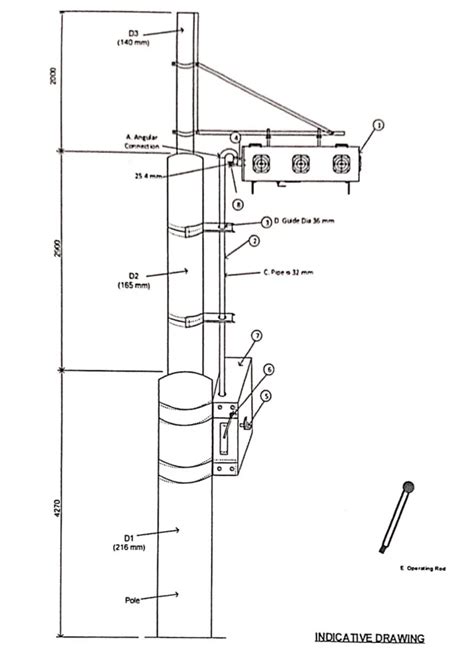 11kv And 33kv Pole Mounted Three Phase Three Pole Load Break Switch Lbs