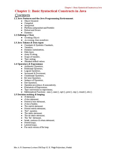 Chapter 1 Pdf Java Programming Language Class Computer Programming